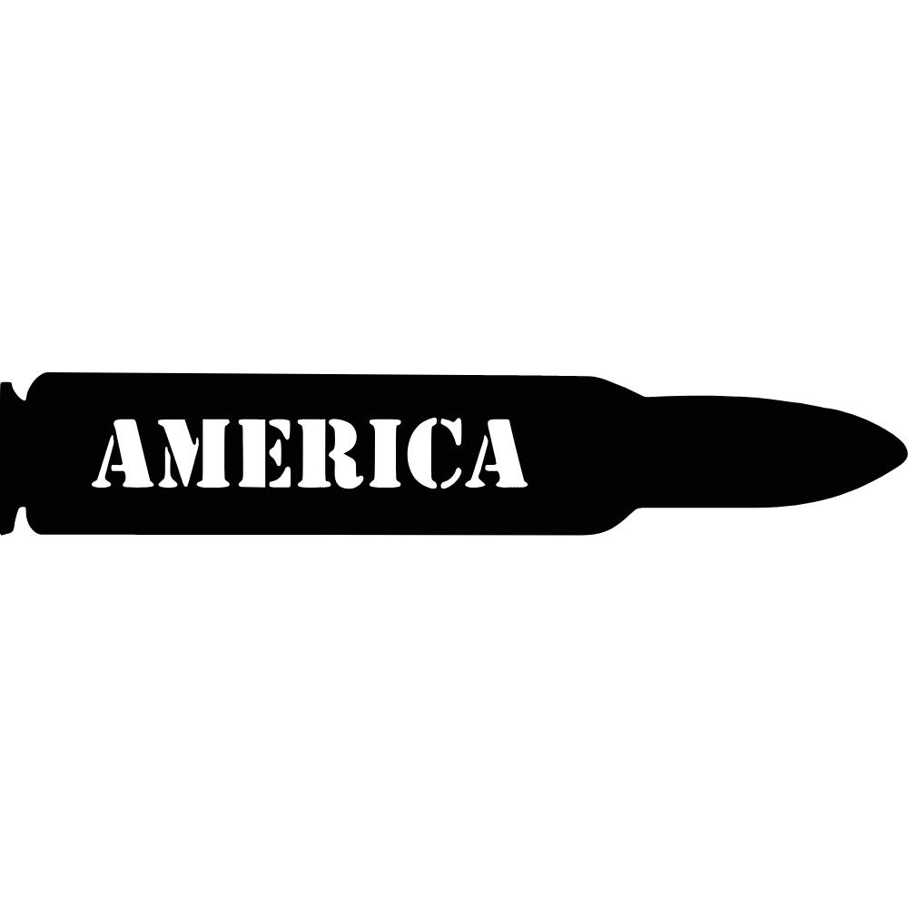 America Bullet Decal