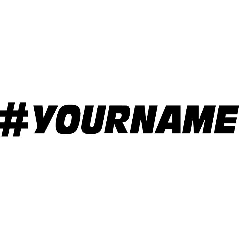 Custom Hashtag Decal