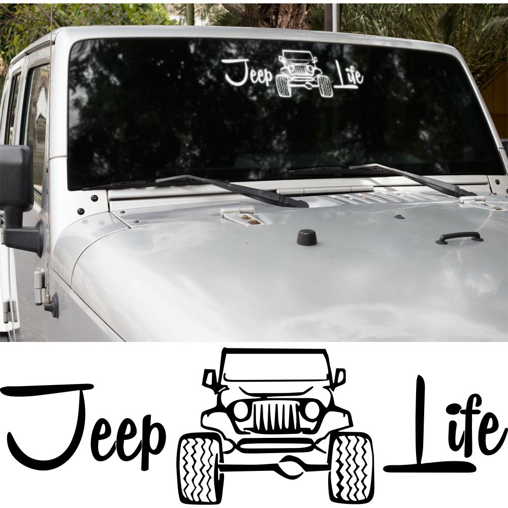 Jeep Life Windshield Banner