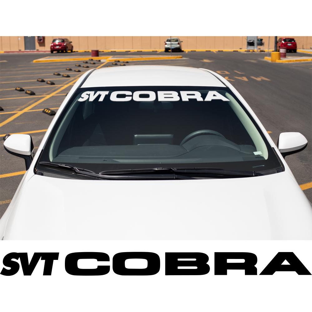 Ford SVT Mustang Cobra Windshield Banner