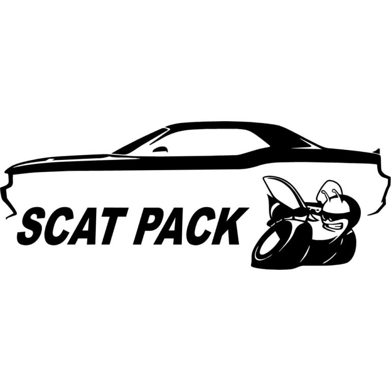 Dodge Challenger R/T Scat Pack Decal