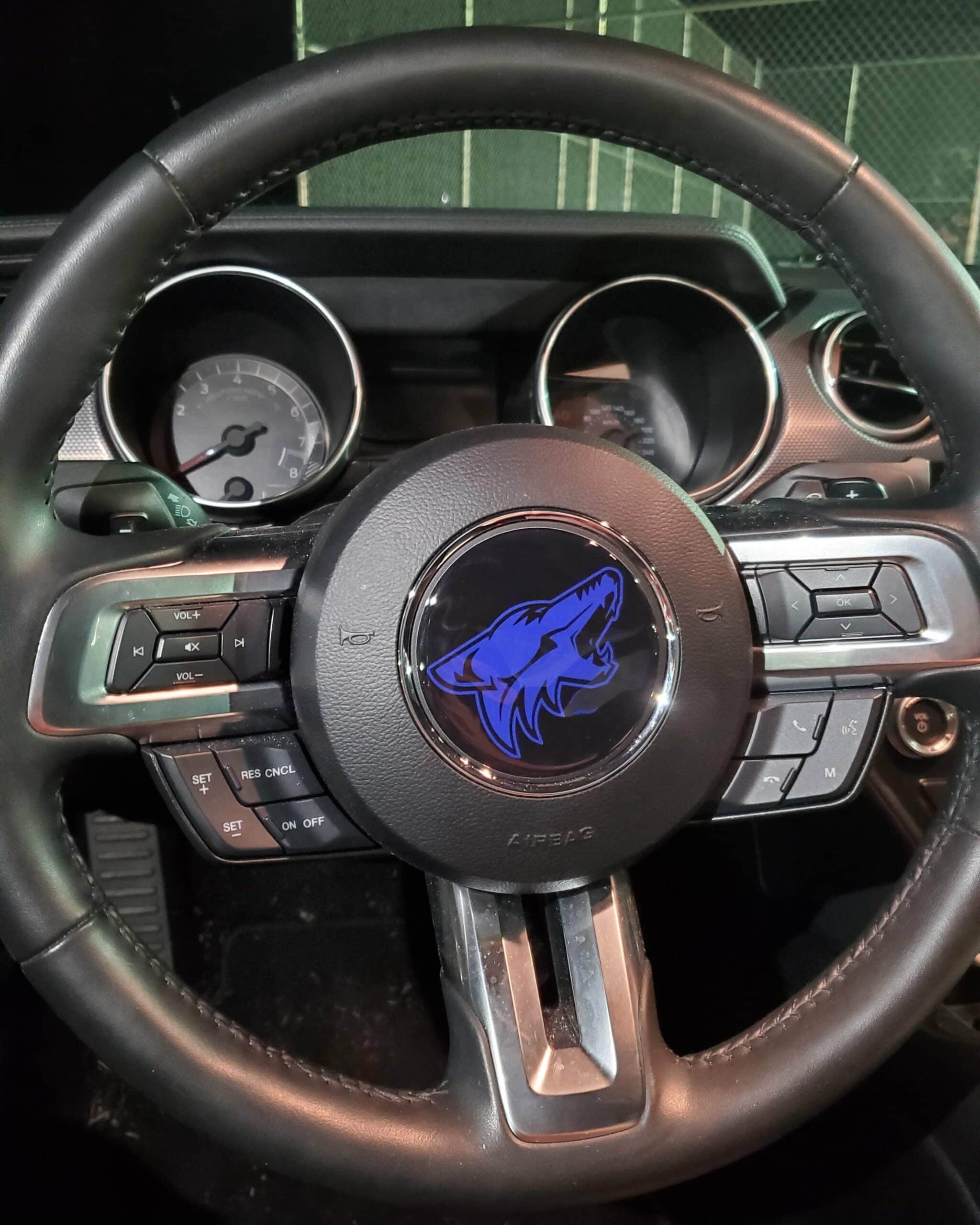 2015 2019 Mustang Coyote Steering Wheel Badge