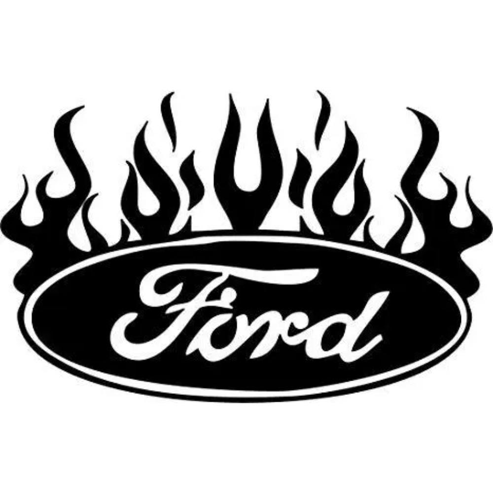 Ford Fire Flames Decal