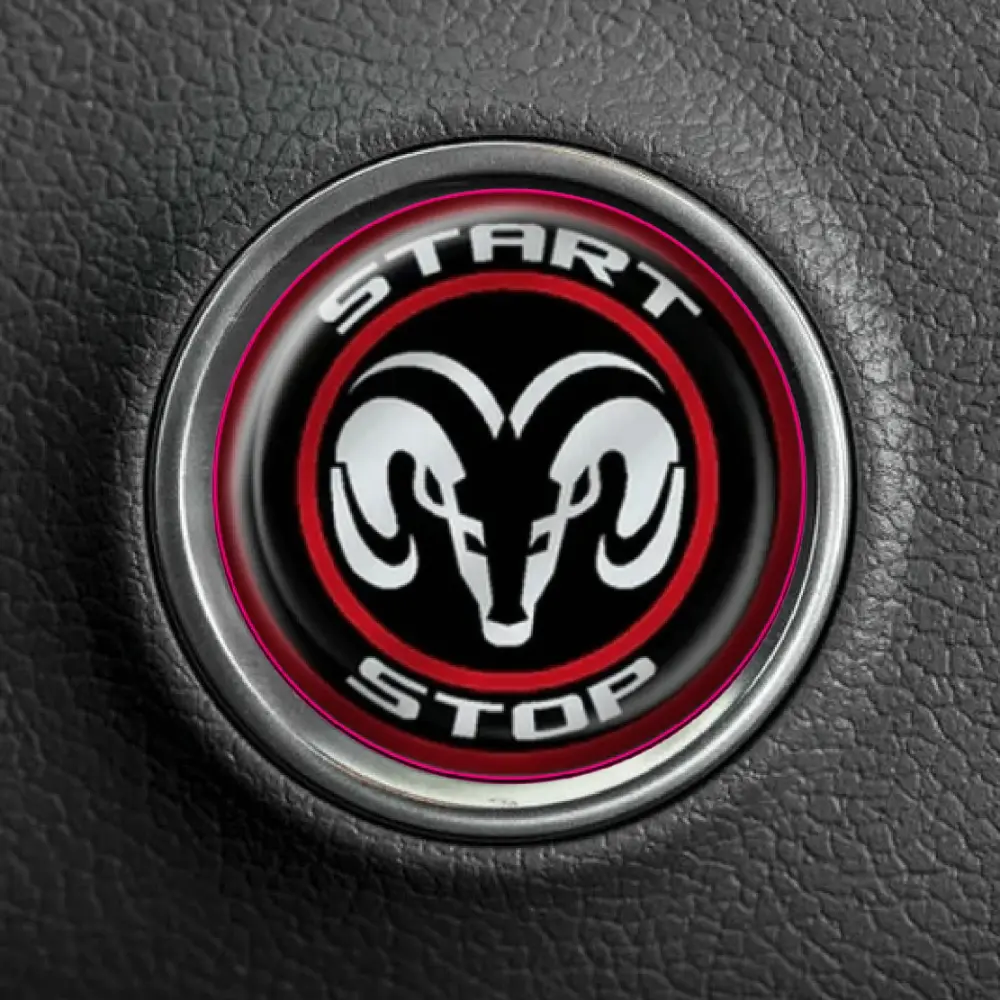 Dodge Ram Push To Start Button Overlay