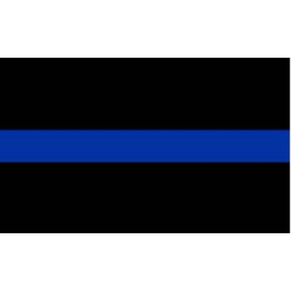 Thin Blue Line Police Flag Decal