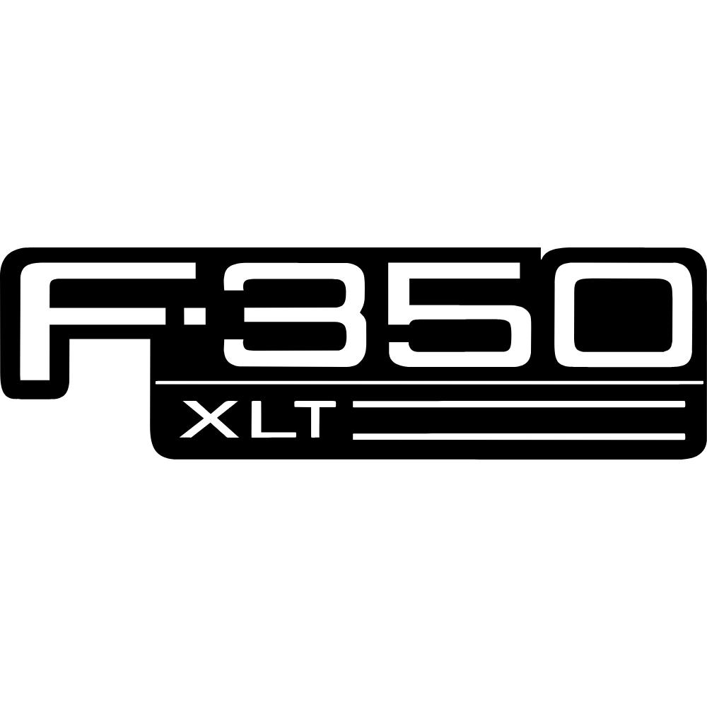 Ford F350 XLT Decal