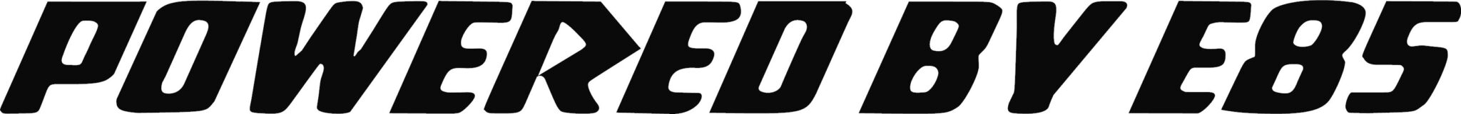 Powered By E85 Decal