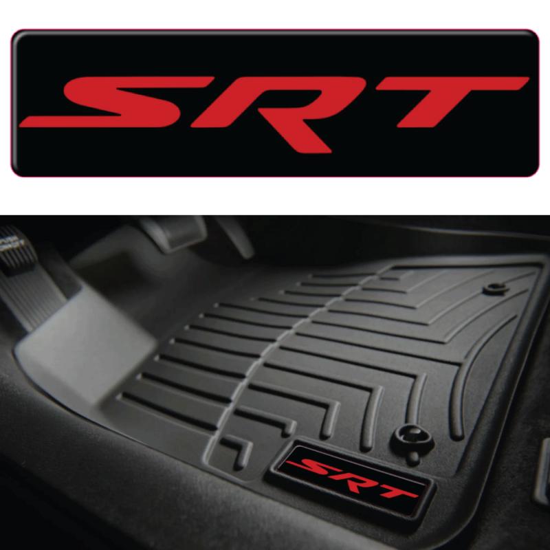 Dodge Mopar SRT Weathertech Floor Mat Badge