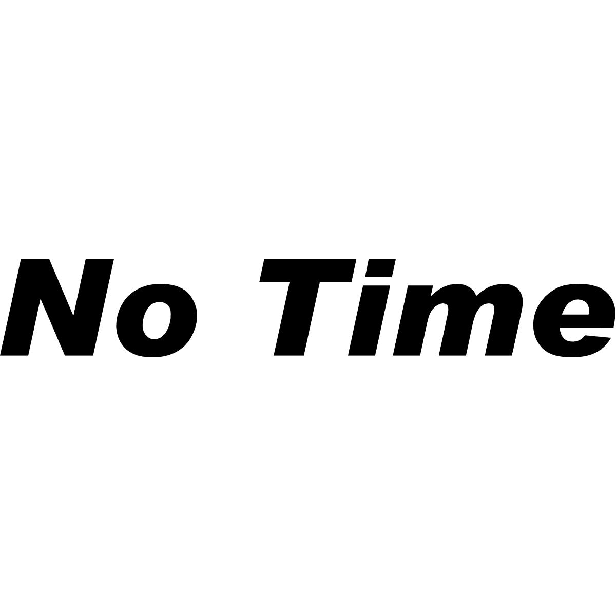 No Time Drag Racing Decal