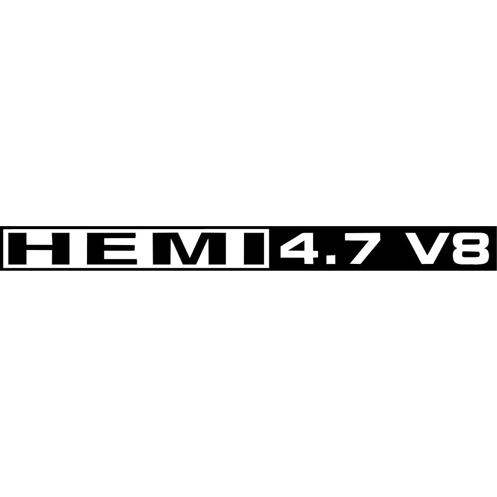 Hemi 4.7 V8 Decal