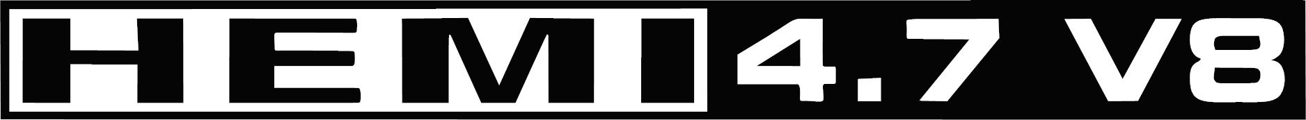 Hemi 4.7 V8 Decal