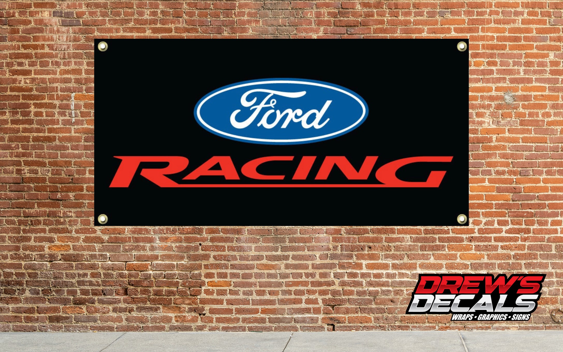 Ford Racing Garage Banner