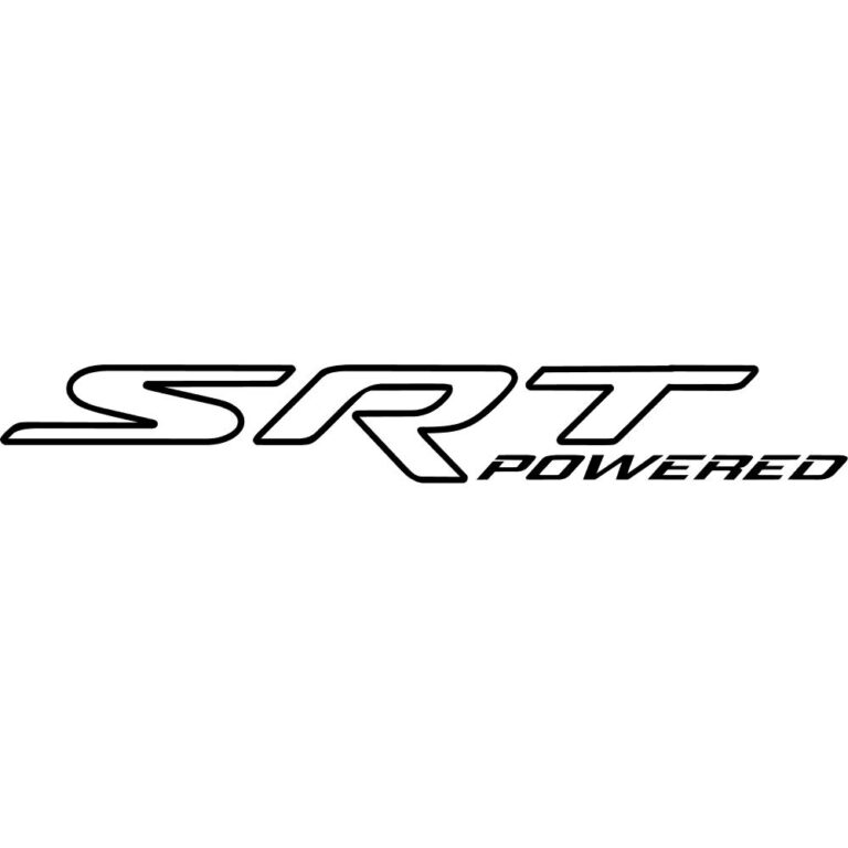 SRT Powered Outline Decal