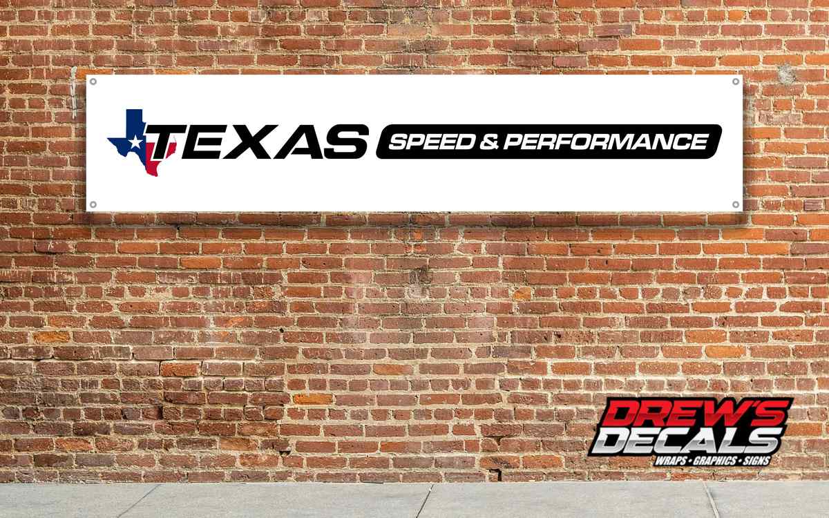 Texas Speed & Performance Garage Banner