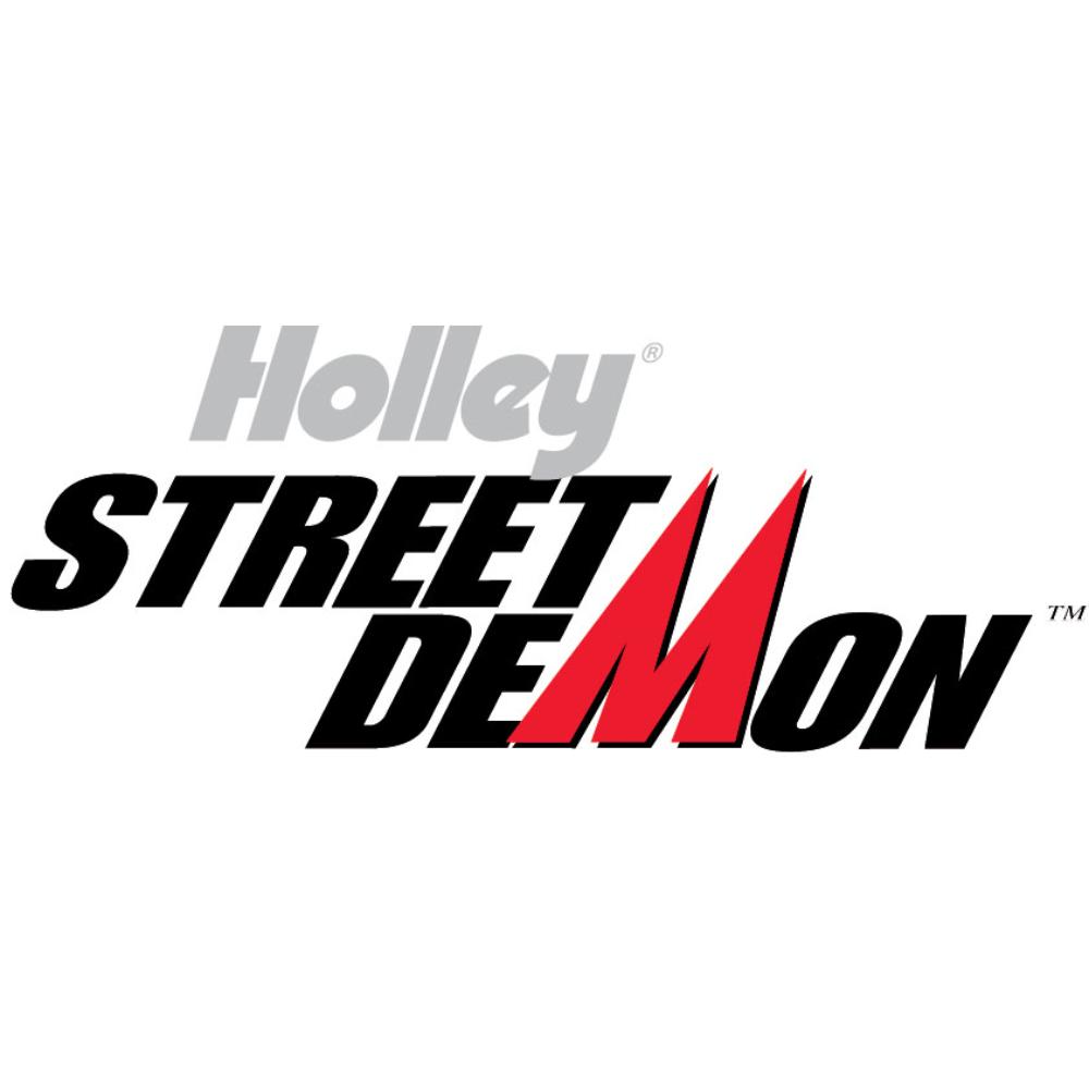 Street Demon Logo Two Half Of Demon Face With Rainbow Inside.