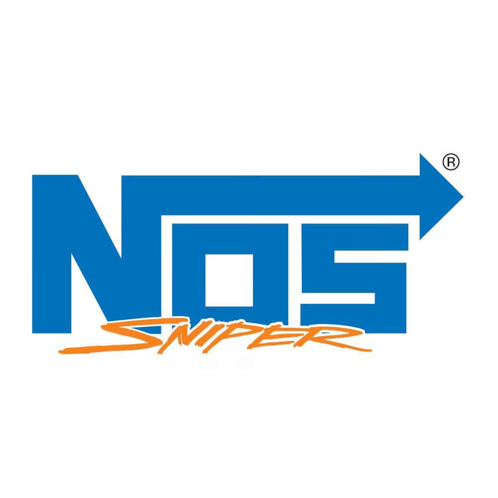 Nitro Nos Logo NOS N.O.S. Gas Zwart Grijs Sticker Motorsport