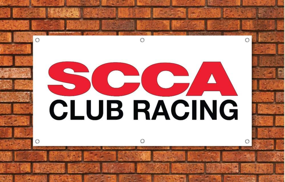 SCCA Club Racing Garage Banner