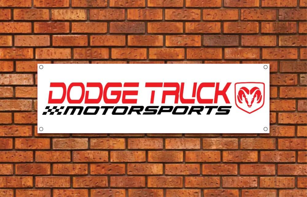 Dodge Truck Motorsports Garage Banner