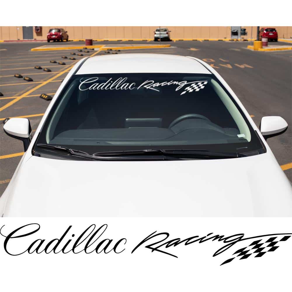 Cadillac Racing Windshield Banner