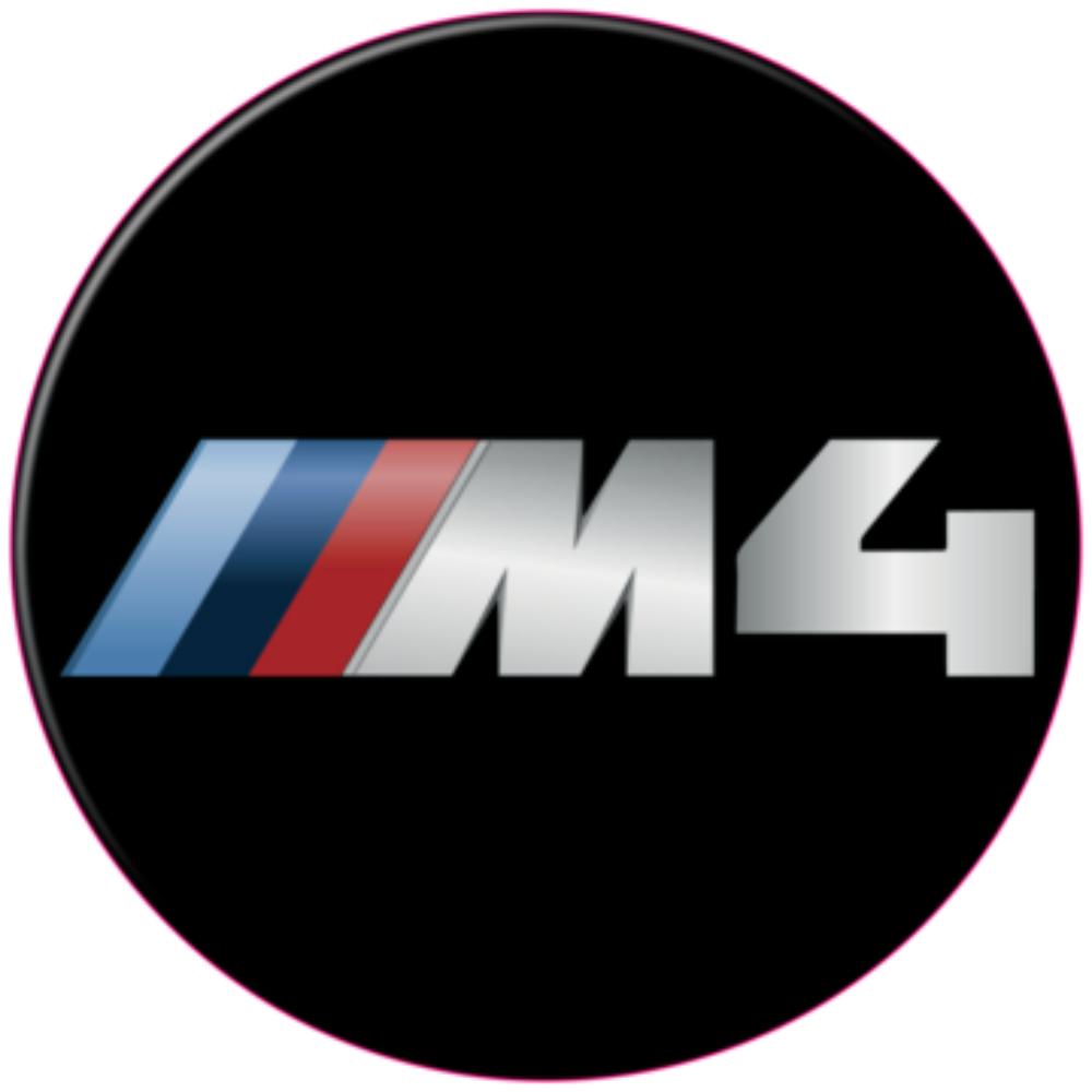 BMW M4 Circle Domed Badges