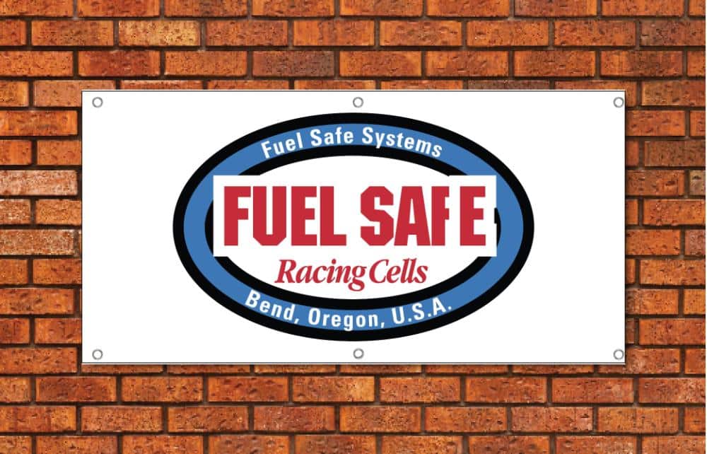 Fuel Safe Racing Cells Garage Banner