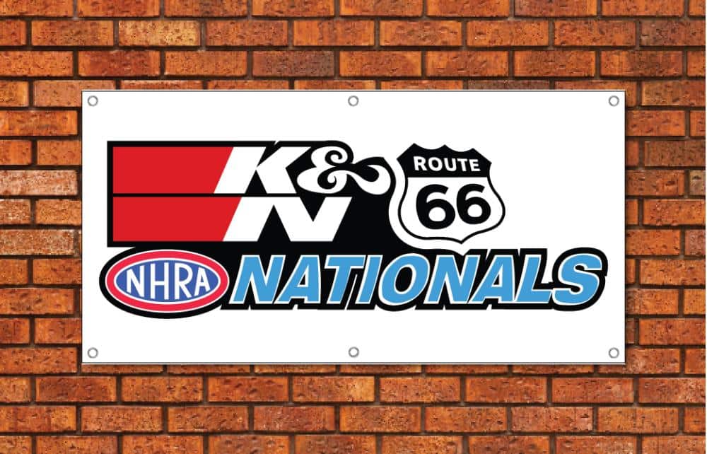 K&N Route 66 NHRA Nationals Garage Banner