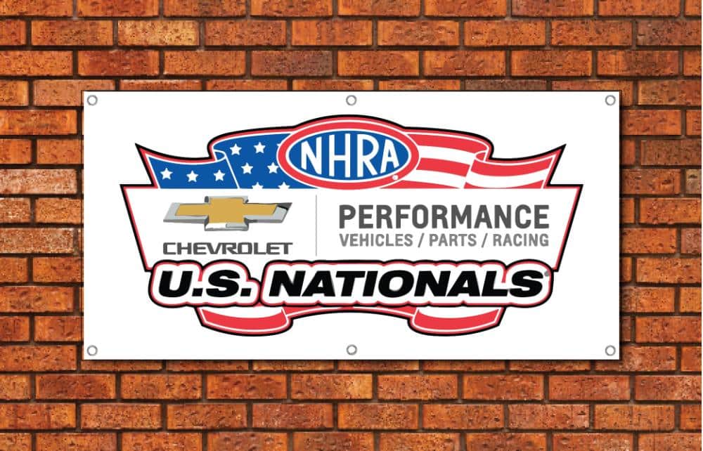 NHRA Chevy Performance US Nationals Garage Banner