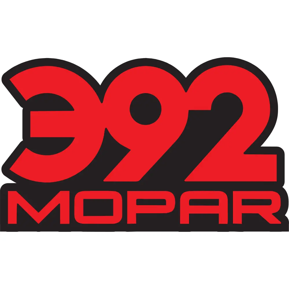 392 Mopar Red/Black Decal