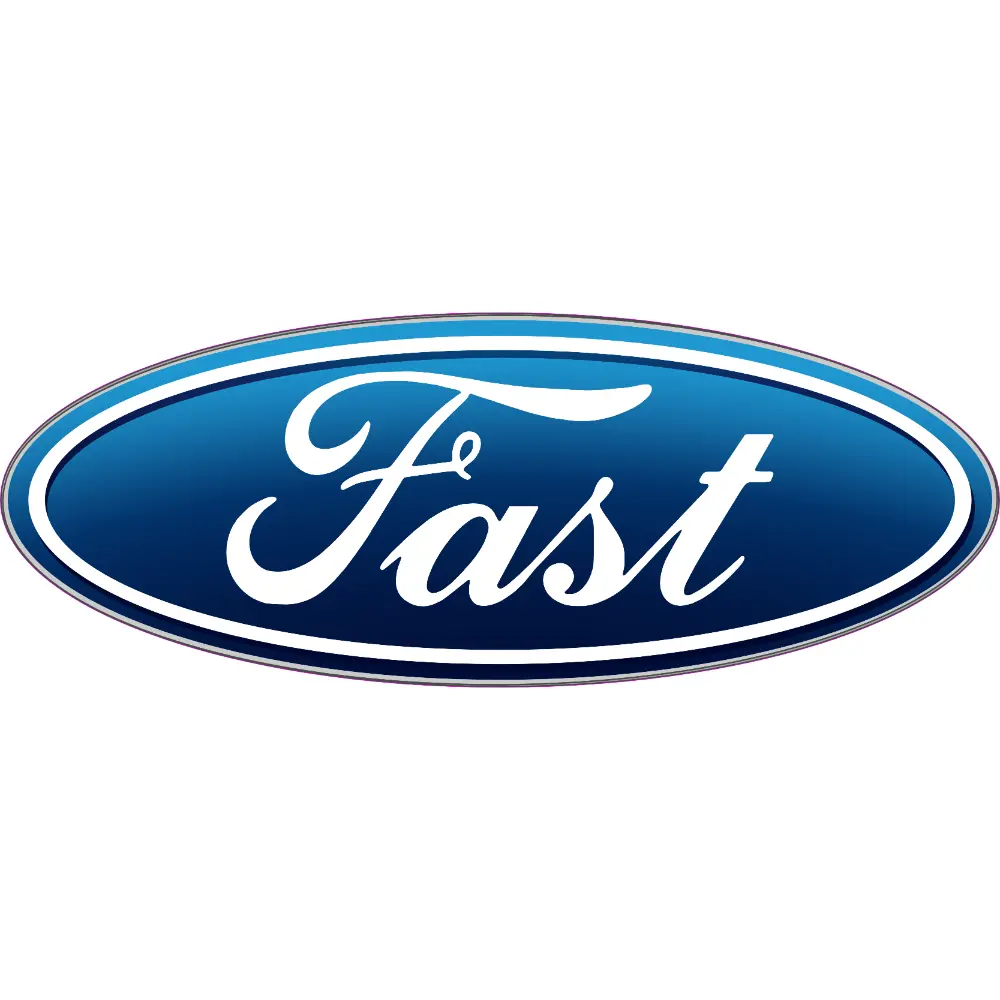 Ford Fast Oval Logo Decal