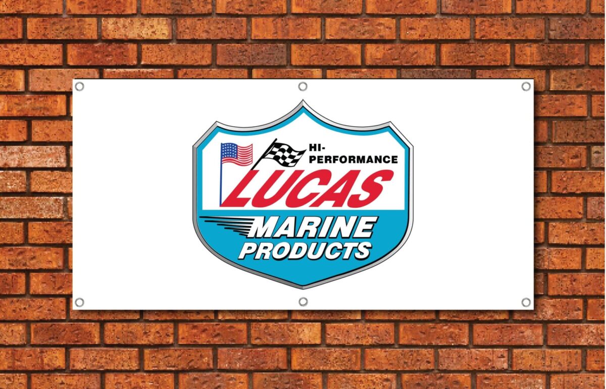Lucas Oil Marine Products Garage Banner
