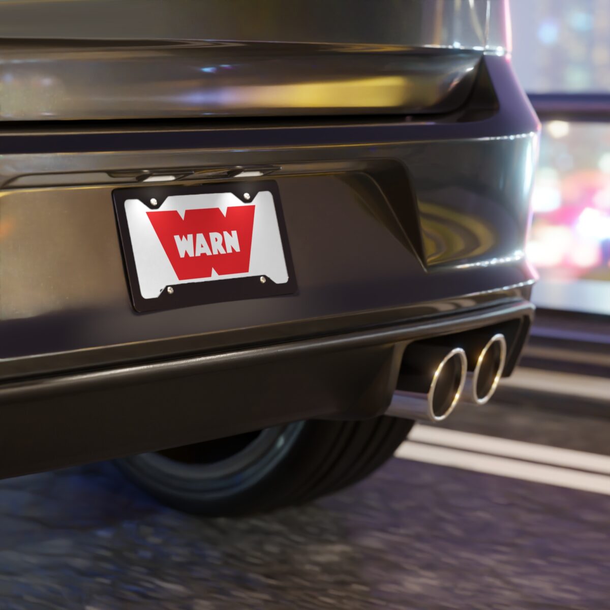 Warn Winch License Plate