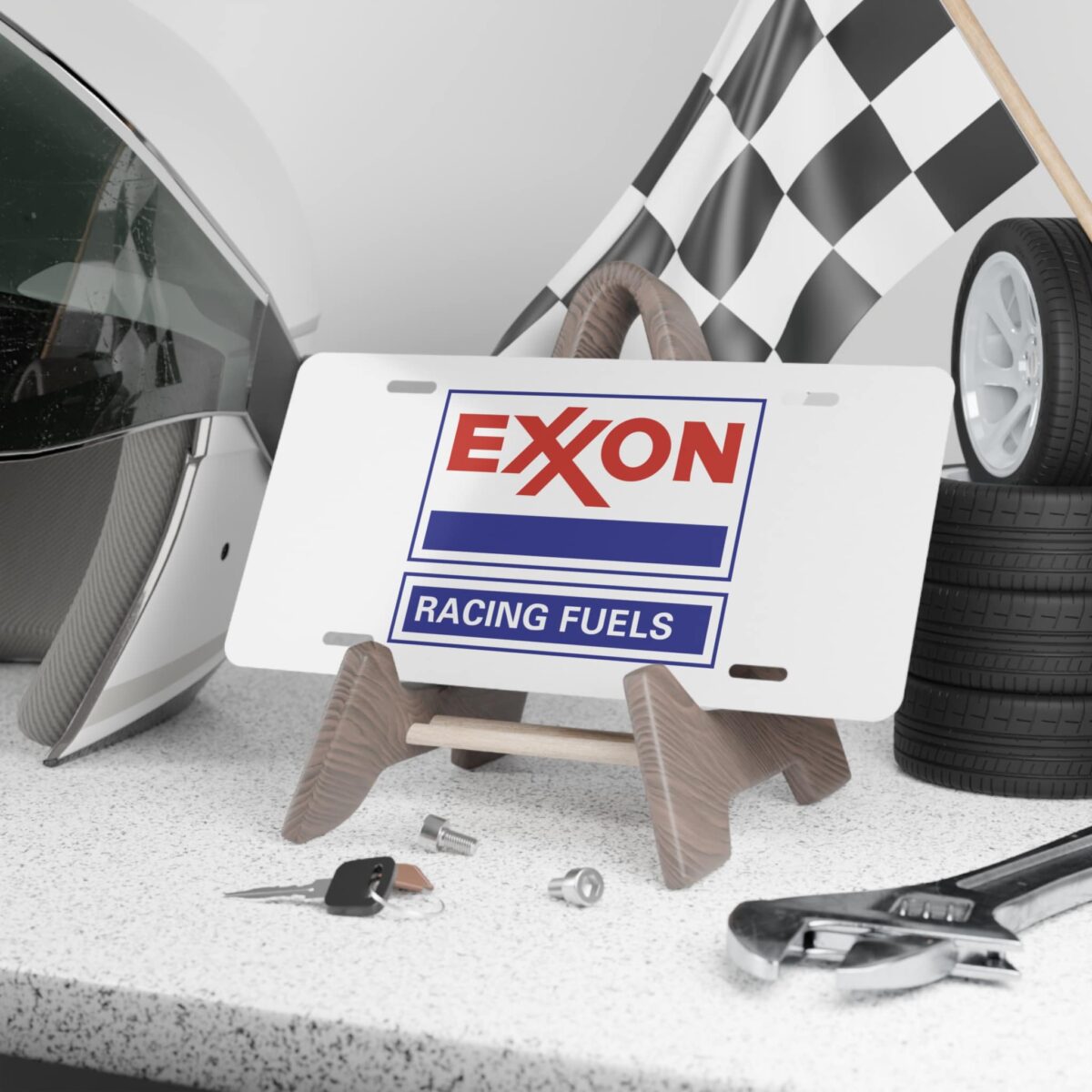 Exxon Racing Fuels License Plate