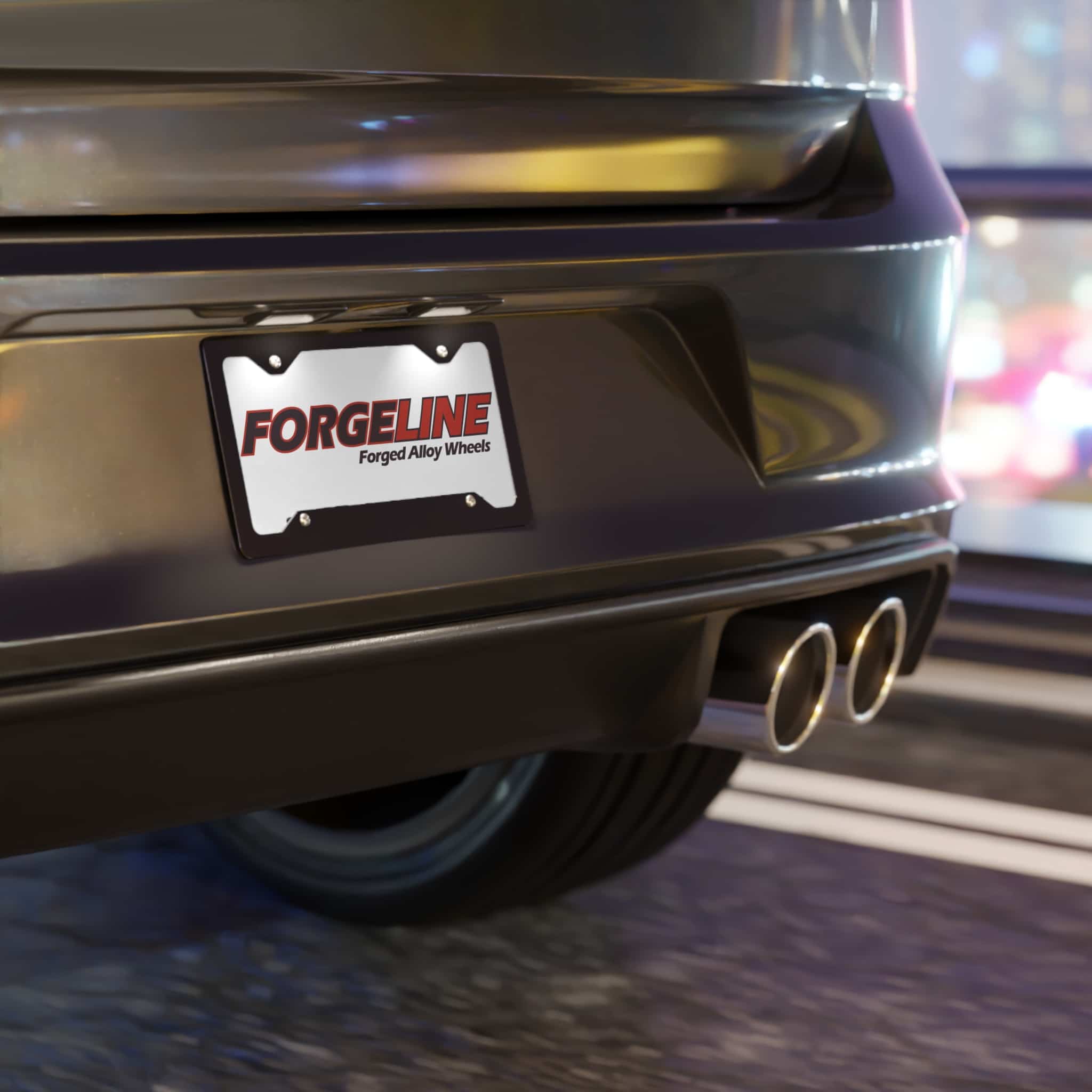 Forgeline Forged Alloy Wheels License Plate