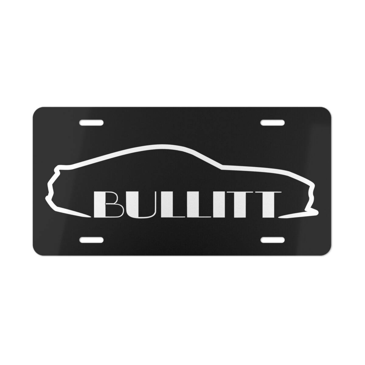 Mustang Bullitt Silhouette License Plate