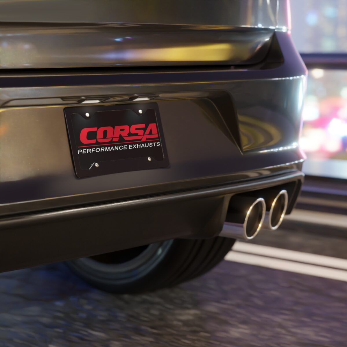 Corsa Performance Exhausts License Plate